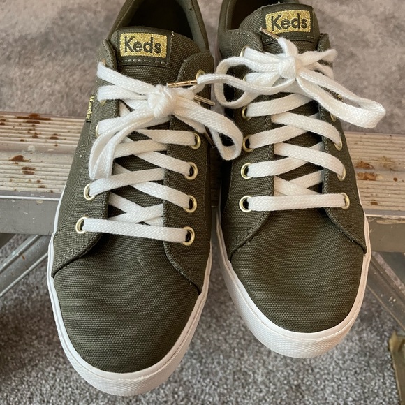 Shoes | Keds Olive Green Chunky Sneaker | Poshmark